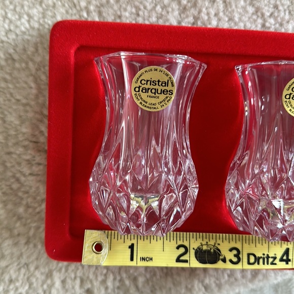 cristal d'arques | Accents | Cristal Darques Small Lead Crystal Vases ...